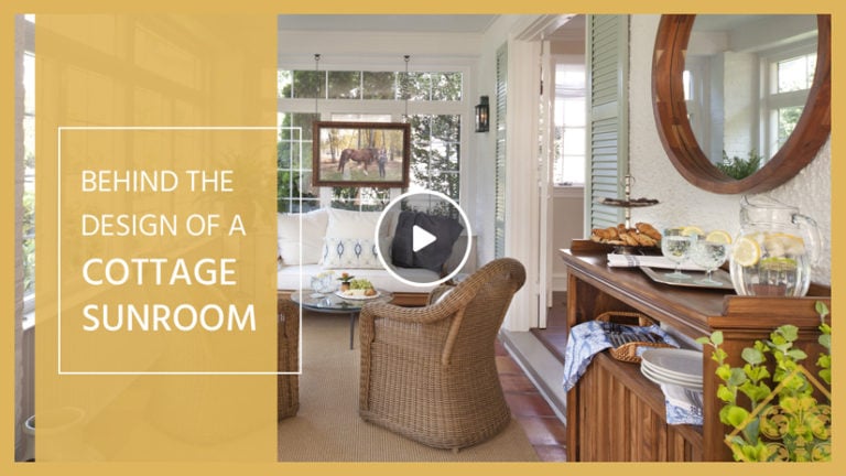 Behind the Design of a Cottage Sunroom - Lenore Frances Home Interiors