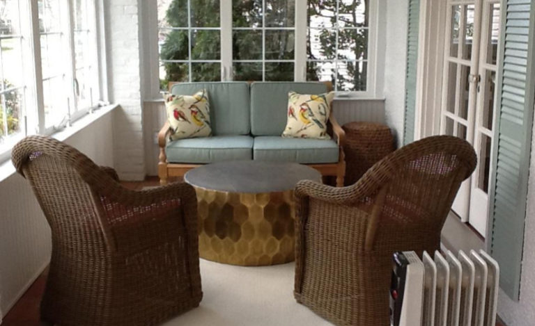 Behind the Design of a Cottage Sunroom - Lenore Frances Home Interiors